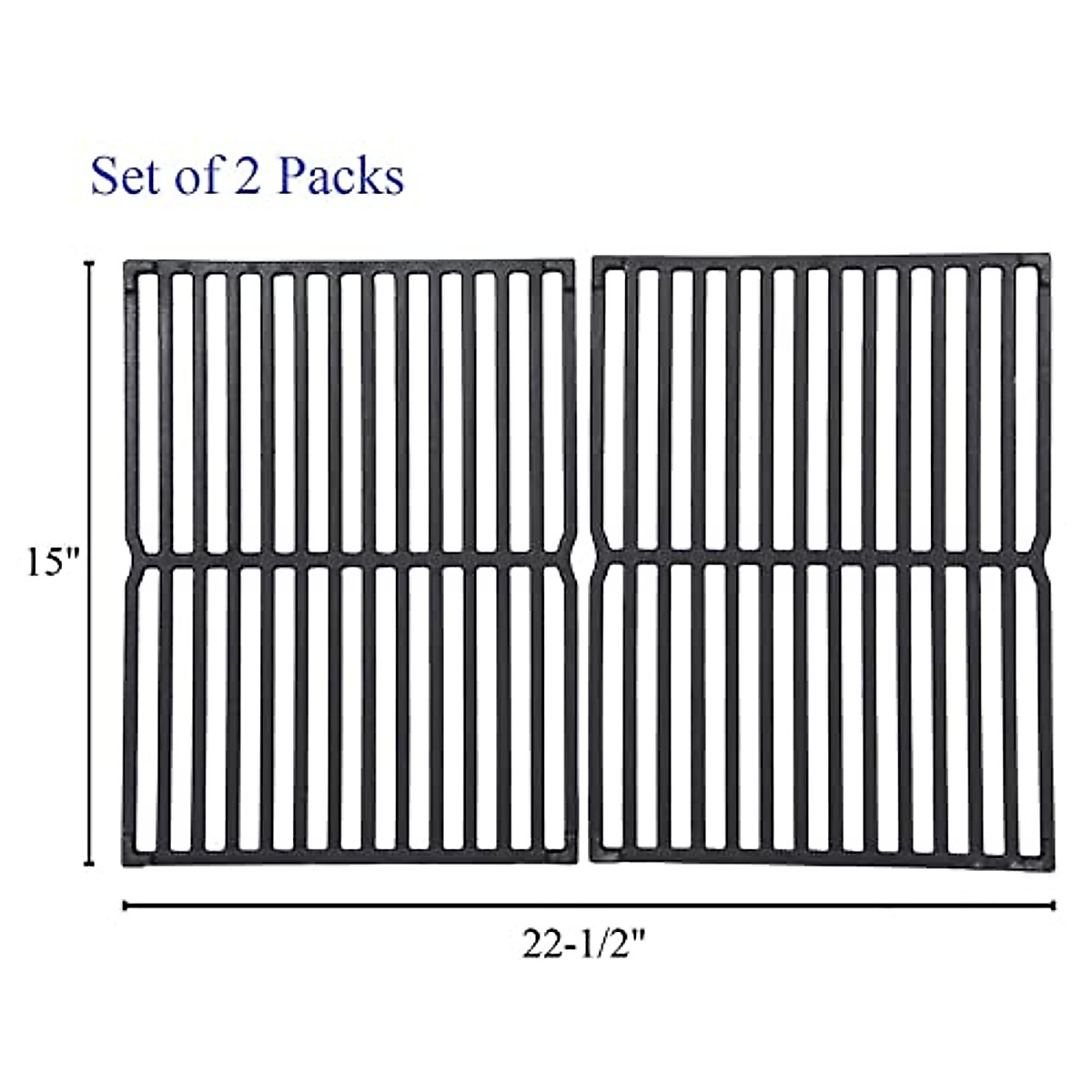 GasSaf Parts Kit Replacement for Weber 7534 7522, Spirit 500, Genesis Silver A, Spirit 200 Series E200, E210, S200, S210 with Side Control Knob, 21.5 inch Flavorizer Bars and 15 inch Grill Grates