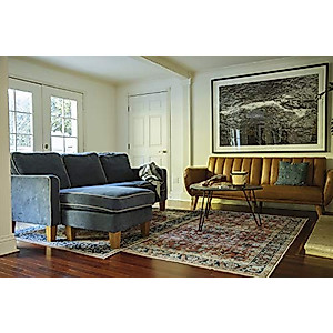 Novogratz by Momeni Rugs Doheny Polyester Rust Area Rug 7'6" X 9'6" (DOHENDOH-1RST7696)