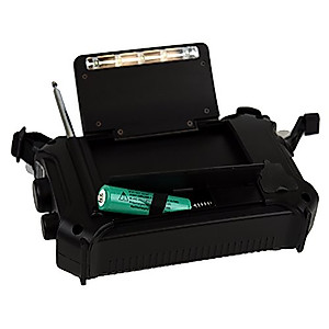 Kaito KA700 Bluetooth Emergency Hand Crank Dynamo & Solar Powered AM FM Weather NOAA Band Radio with Recorder and MP3 Player - Rugged Design for Hiking, Camping, Construction Sites, Etc. (Black)