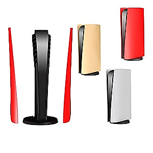 DAVITU Electronics Video Games Replacement Parts & Accessories - Custom Ps5 Plates Gold Protective Controller Cover Shell Panel Plastic Ps5 Faceplate For Playstation 5 CD-ROM Disc Edition - (Gold)