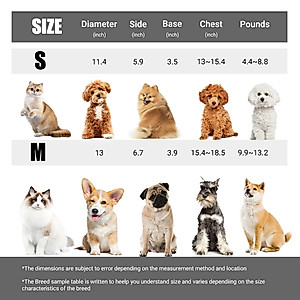 ROYALAY Adjustable Dog Cones for M S Dogs, Soft Cone Collar Recovery Collars to Prevent Pets from Touching Wounds, Unique Chest Fixation, Unbound Neck, Not Block Vision Comfortable for Dogs,S,Red