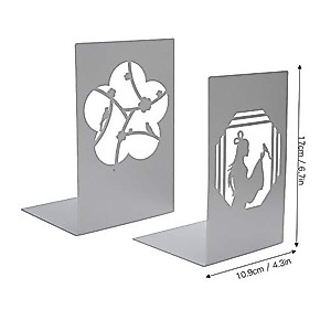 Anti‑Slip Bookend, Durable Anti‑Slip Desktop Bookshelf, Stable Practical for Home Office(#1)