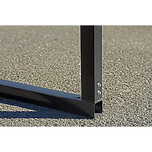 Arrow Sheds Amazon Exclusive 12' x 20' x 7' 29-Gauge Carport with Galvanized Steel Roof Panels and Enclosure Kit, Charcoal