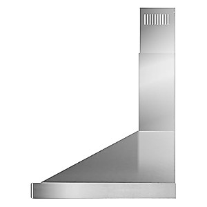 COSMO COS-63175 30 in. Vista Collection 380 CFM Ducted Wall Mount Range Hood, Button Controls, LED Lights, Stainless Steel