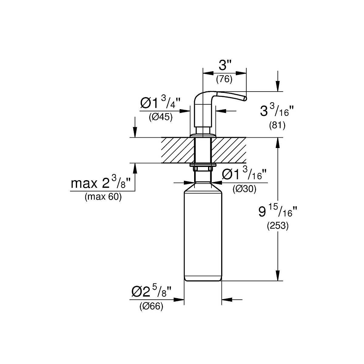 GROHE 40553DC0 Zedra Soap/Lotion Dispenser, Super Steel