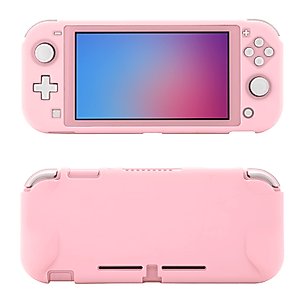 Comfort Grip Case for Nintendo Switch lite, Switch lite Pink Protective Case for Girls