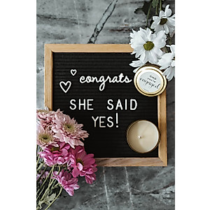 Engagement Gift Set for Couples - Boyfriend and Girlfriend Wine and Whiskey Glass With Candle - Fiance Fiancee Gift for Him and Her - His and Hers With Vanilla Scented Candle For Mr and Mrs