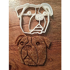 Pitbull Cookie Cutter and Dog Treat Cutter - Dog Face