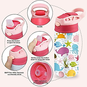 Personalized Insulated 20oz Water Bottle | Girls School Bottle | Sports Bottle | Stainless Steel Insulated Cup | Personalized School Water Bottle | Travel Cup | (UNICORN 1)