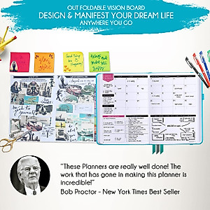 Law of Attraction Planner 2023 - Deluxe Weekly, Monthly Planner, a 12 Month Journey to Increase Productivity & Happiness, Life Organizer, Gratitude Journal, Stickers, Gift Box