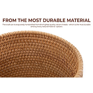 KOLWOVEN Mini Trash Cans, Mini Storage Bin Table, Desk Trash Can Mini, Narrow Trash Can Bathroom, Slim Garbage Can, Small Waste Basket, Desktop Trash Can