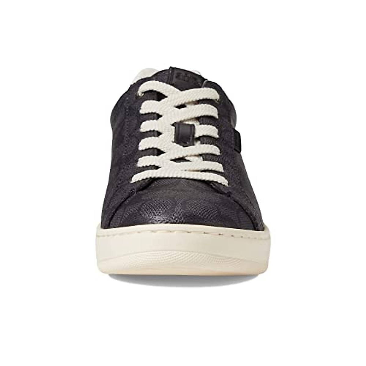 Coach Women's Lowline Coated Canvas Sneaker, Charcoal/Black, 7.5