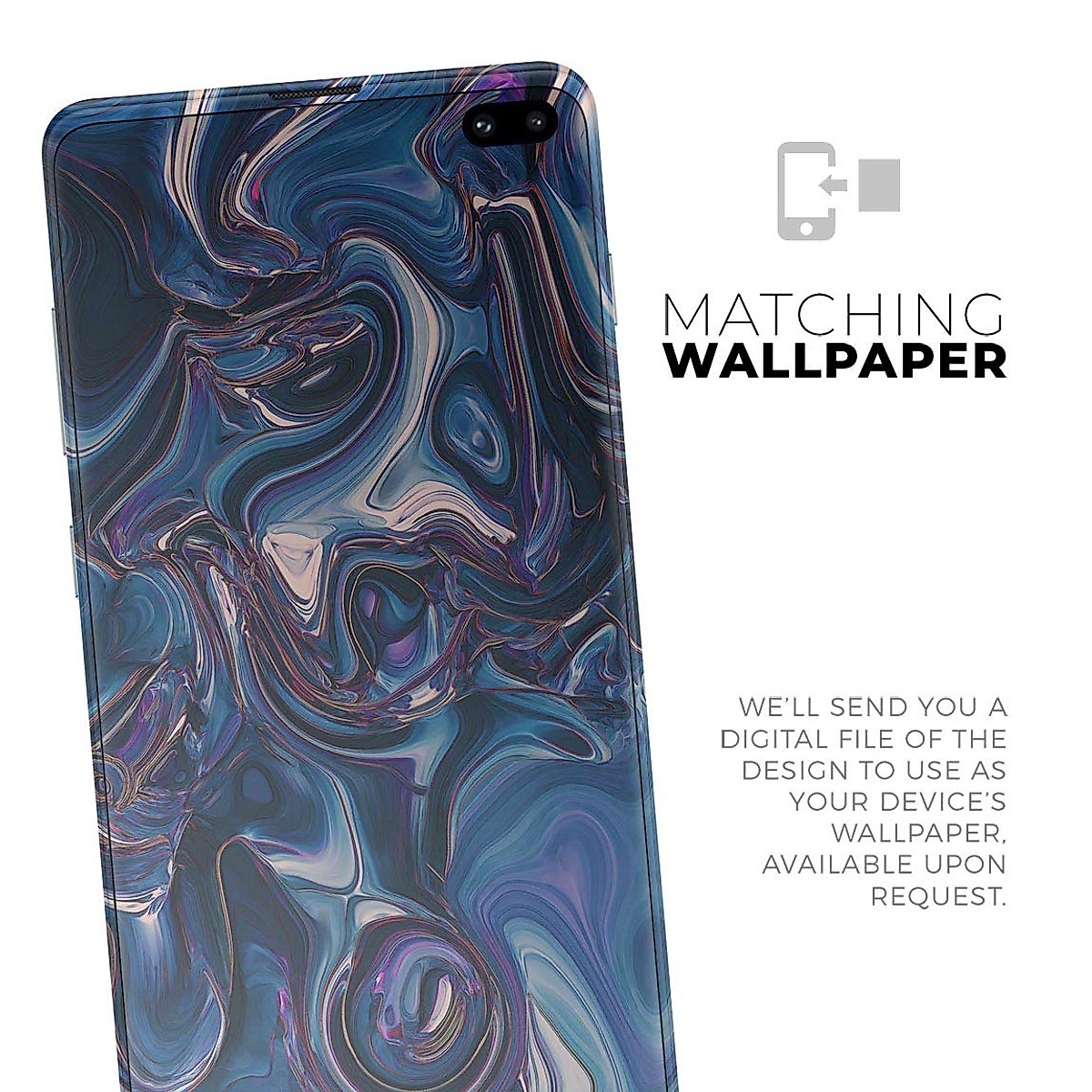 DesignSkinz Liquid Abstract Paint Remix V24 Protective Vinyl Decal Wrap Skin Cover Compatible with The Samsung Galaxy S20 (Screen Trim & Back Glass Skin)