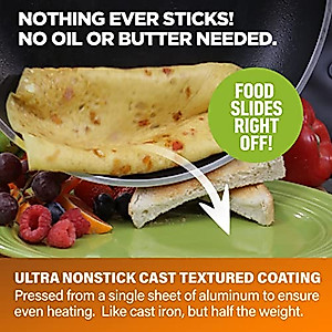 Gotham Steel Copper Cast 5 Piece Cookware, Pots and Pan Set with Triple Coated Nonstick Copper Surface & Aluminum Composition for Even Heating, 100% Non-Toxic, Oven, Stovetop & Dishwasher Safe