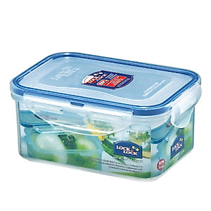 LocknLock Easy Essentials Storage Food Storage Container Set/Food Storage Bin Set, Clear, 20 Oz (Pack of 6)