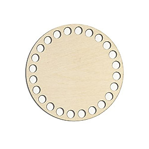 Premium Baltic birch plywood Round 4" x 5 pcs Wooden Basket Bottoms set, solid wooden base for DIY