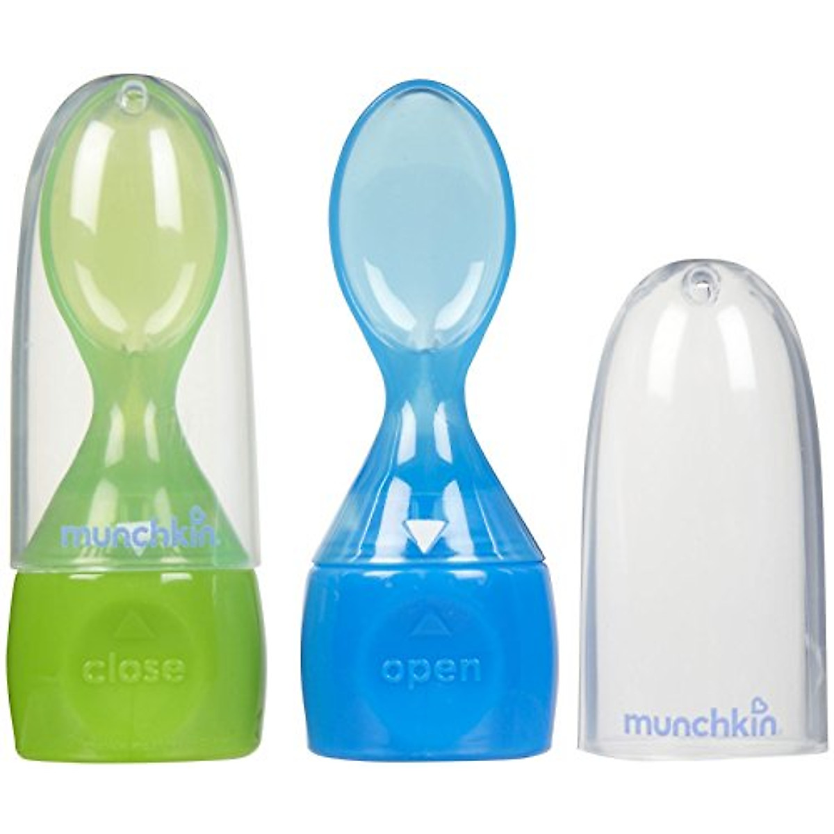 Munchkin Click Lock Food Pouch Spoon Tips, Multicolor - May Vary, 2 Count