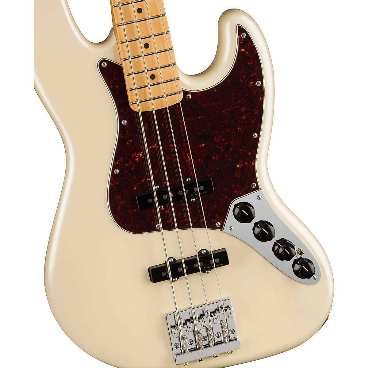 Fender Player Plus Jazz Bass, Olympic Pearl, Maple Fingerboard
