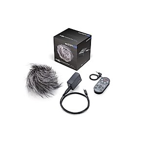 Zoom APH-6 Accessory Package for H6 Portable Recorder, Includes Remote Control with Extension Cable, USB AC Adapter, and Hairy Windscreen