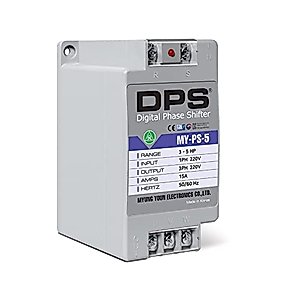 1 Phase to 3 Phase Converter, My-PS-5 Model, Suitable for 3HP(2.2kW) 9 Amps 200-240V 3 Phase Motor, DPS Should Be Used for One Motor Only, Input/Output 220V, Digital Type