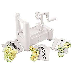 BelleVie Tri-blade Spiralizer 3 Blade Spiral Slicer"