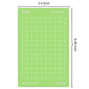 Diyit Standardgrip Cutting Mat for Cricut Joy(4.5x6.5 Inch, 3 Pack)Joy Mat Adhesive Cutting Mats for Cricut Joy Accessories for Creative DIY Works