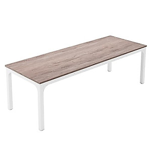 LITTLE TREE 78.7 Inches Extra Long Two Person Office Desk,Double Workstation for Home Office