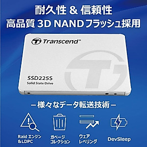 Transcend Japan TS500GSSD225S Transcend SSD, 500 GB, Internal 2.5 Inch, SATA3, 0.3 inches (7 mm), Genuine Japanese Product