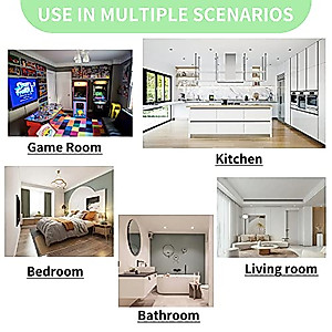 Acrylic Floating Wall Shelves Set of 2，Clear Mounted Display Organizer Shelf，Adhesive Shelf for Figures Collection Plant Photo，Small Hanging in Bedroom Living Room Kitchen Office, 8.6x3.9x2.3in