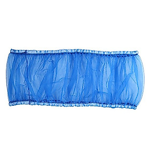 Zerodis Birdcage Cover Seed Catcher Bird Cage Seed 4Colors Soft Nylon Mesh Universal Birdcage Nylon Mesh Net Cover Skirt Guard(Blue)