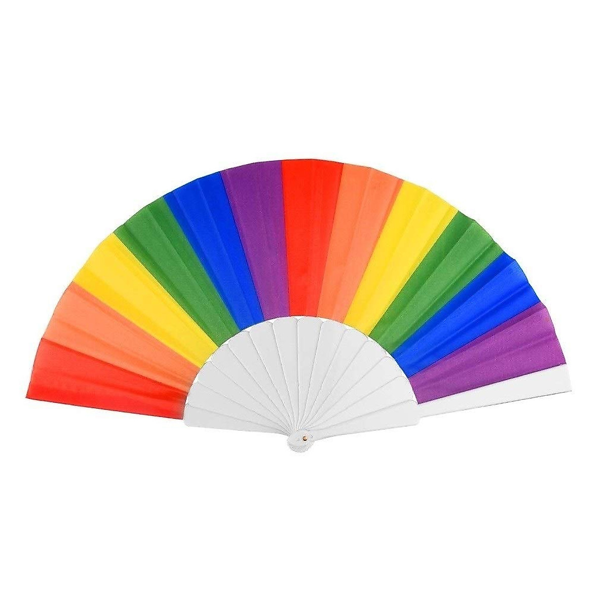 RAZZUM Decorative Folding Fans Folding Fan Rainbow Hand-held Folding Fan Dance Folding Fan Fan Decorative Fan Wedding Gifts, Party Gifts Gift Hand Fan fan
