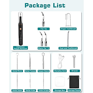 Petbank Dog Teeth Cleaning Kit 12-in-1, Pet Ultrasonic Canine Plaque Remover for Teeth with LED Light, 5 Cleaning Mode, USB Charge Dog Toothbrush Tool with Dental Tools Scaler Scraper