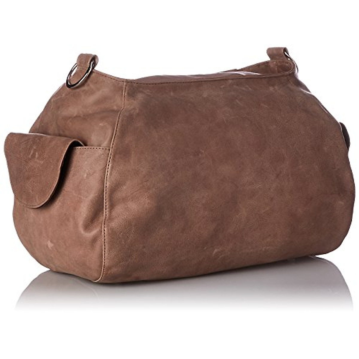 Piel Leather Top-Zip Shoulder Bag Cross Body Hobo, Toffee, One Size