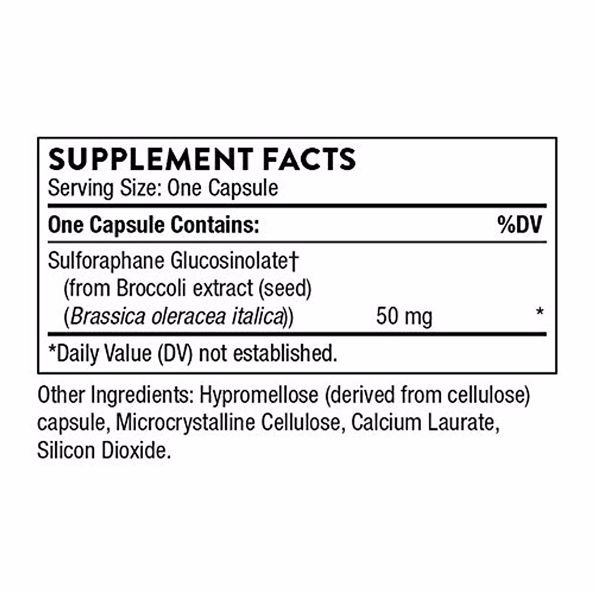 Thorne Crucera-SGS - Broccoli Seed Extract for Antioxidant Support - Sulforaphane Glucosinolate (SGS) - 60 Capsules