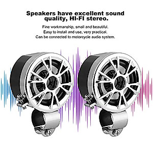 aqxreight - Motorcycle Speaker,2Pcs Universal Motorcycle Motorbike Stereophonic Loudspeaker Speaker Equipment