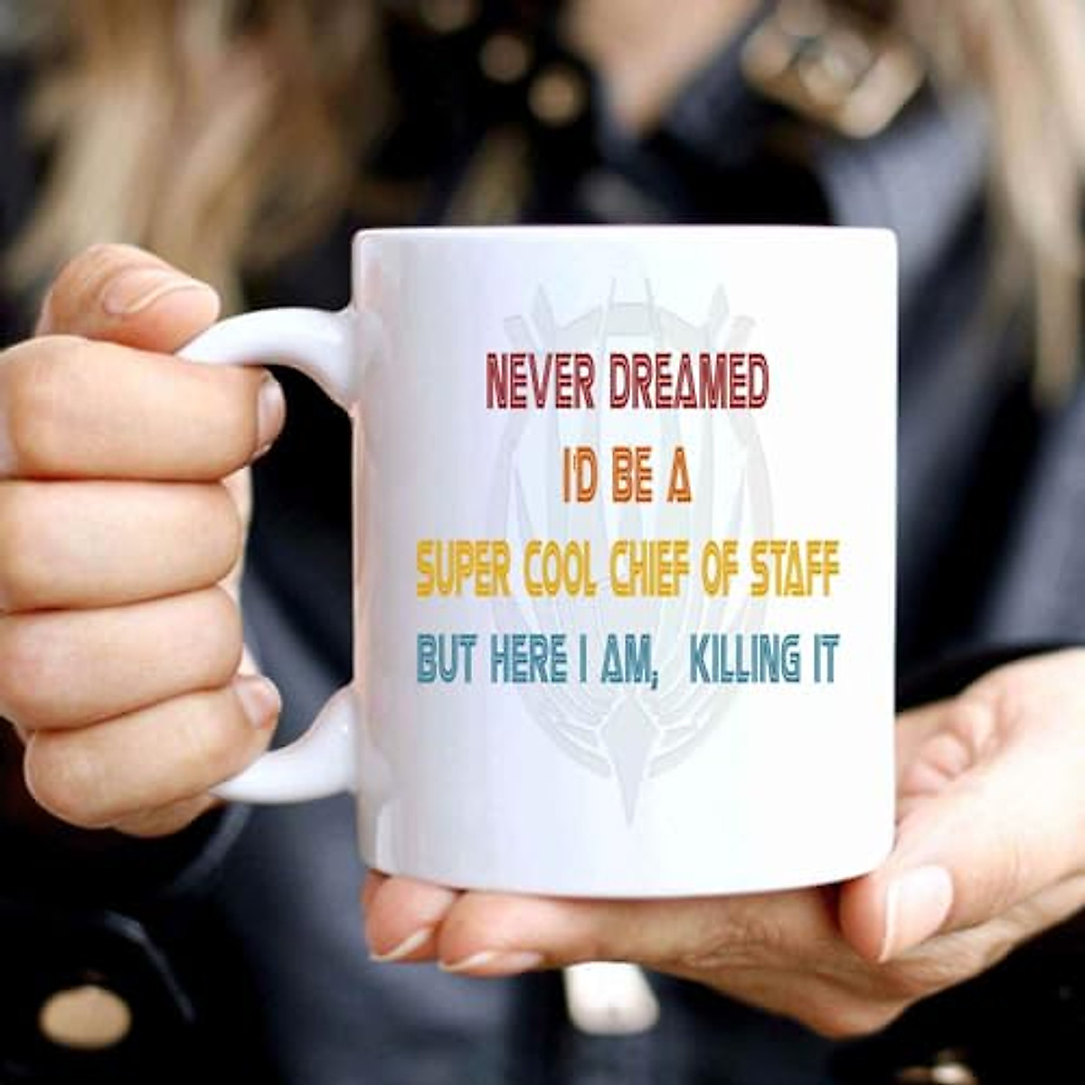 Staff Member Gift - Killing It - Grey Multicolor Unisex Sweat - Ideal Chief Of Staff 11 Oz White Ceramic Coffee Mug