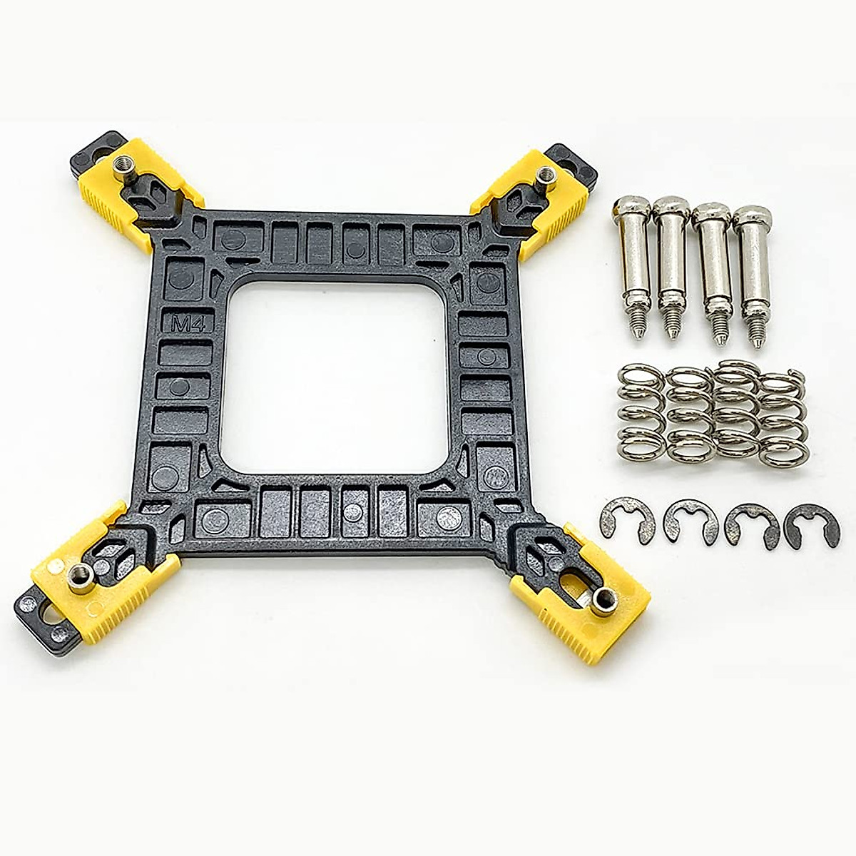 Adjustable Motherboard Backplate CPU Heatsink Mounting Bracket Kit Compatible with Intel LGA 775 1150 1155 1156 1366 Motherboard CPU Radiator Holder Backplate Snap Fix Screw Bolts