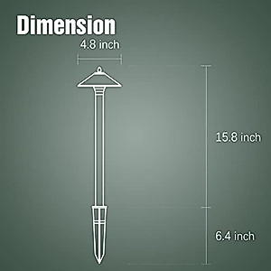 Malibu Outdoor Landscape Lighting 12V AC 10 Watt Pro Style Pathway 25Lumen Light Low Voltage Path Lights for Garden Lawn Walkway