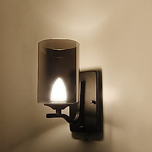 Dream lighting 12volt DC RV Interior LED Wall Lamp with Tinted Glass Sconce, RV Dinette Light Fixture for Kitchen, Hallway, Porch, Decorative Lights– Soft White 3500K, with Switch