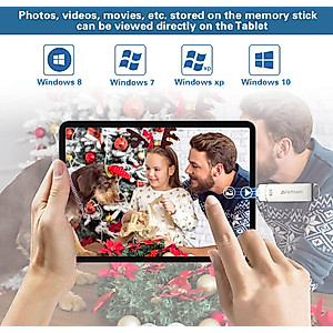 Aramsen Flash Drive 1TB iPhone Photo Stick, USB 3.0 Flash Drive Photo Stick Memory Stick External Storage for iPhone/iPad/Android/PC（Silver