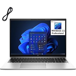 HP 2023 EliteBook 860 G9 Laptop, 16" FHD+ Business Computer, 12th Gen Intel 12-Core i7-1260P, 32GB DDR5 RAM, 1TB PCIe SSD, WiFi 6E, Backlit KB, Fingerprint Reader, Windows 11 Pro, AZ-XUT Cable
