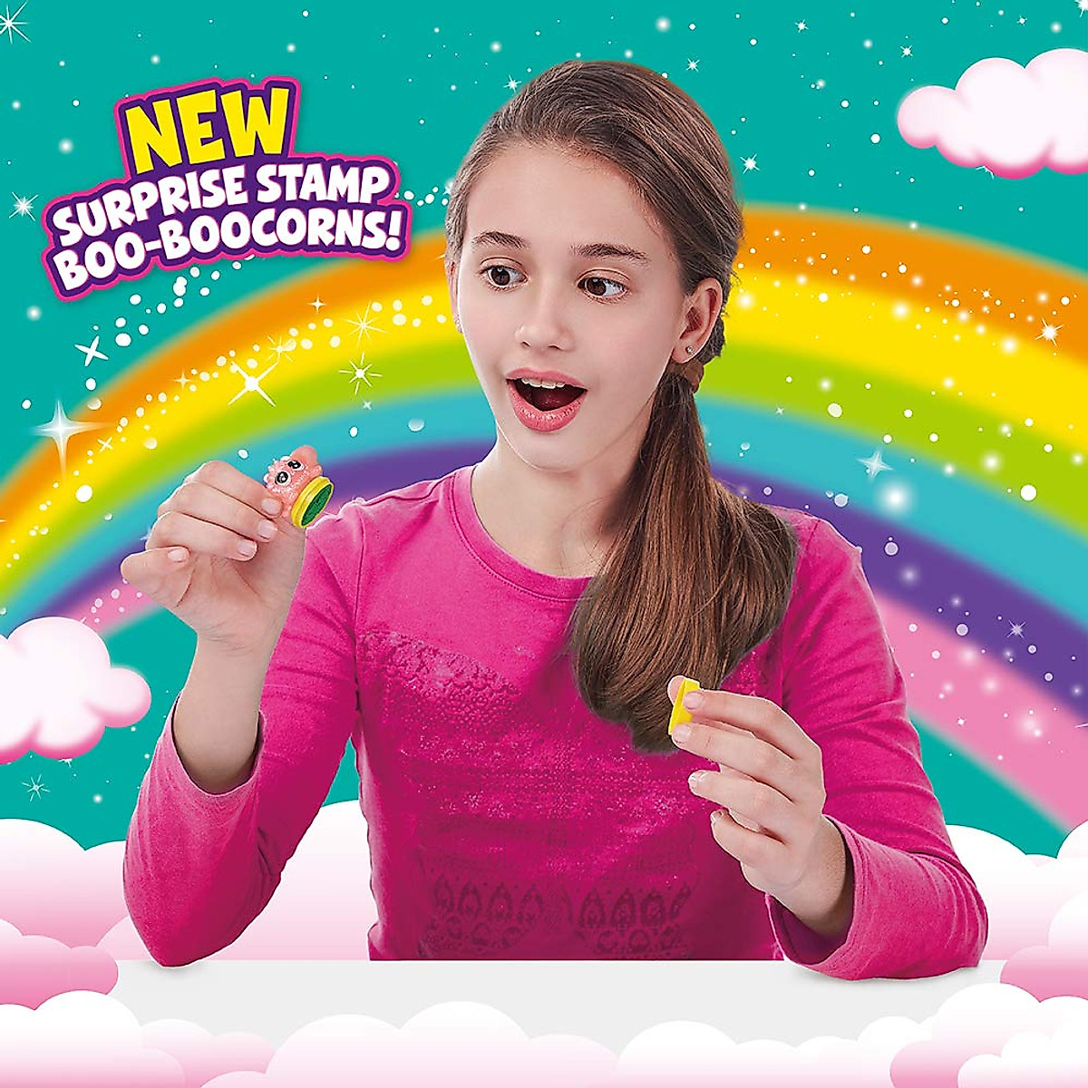 Rainbocorns - Plush Sparkle Heart Surprise Series 2 - Lion , Blue