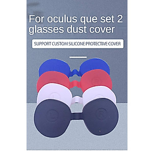 SiliconeLens Cover for Oculus Quest 2 Dust Proof Cover for Oculus Quest 2 Anti-Scratching Lens Protector (Blue)