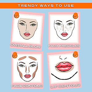 Sun Laboratories By Giesee Face Self Tanner Dark - Self Tanning Lotion for Gradual, Sunless Tan - Premium Facial Tanner Drops & Mist - Tanning Lotion for Face