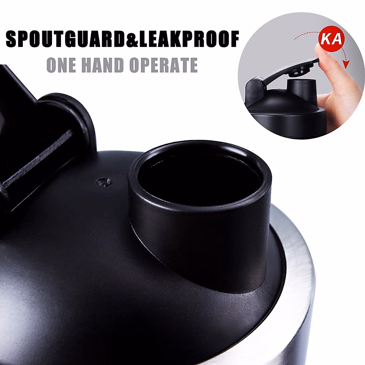 VALESKA Shaker Bottle with Wire Whisk, Protein Shaker Bottle for Protein Mixes, Stainless Steel Shaker Bottle, Metal Shaker Bottle,Large Shaker Bottle 25oz (739ml), BPA Free,Leak Proof Design