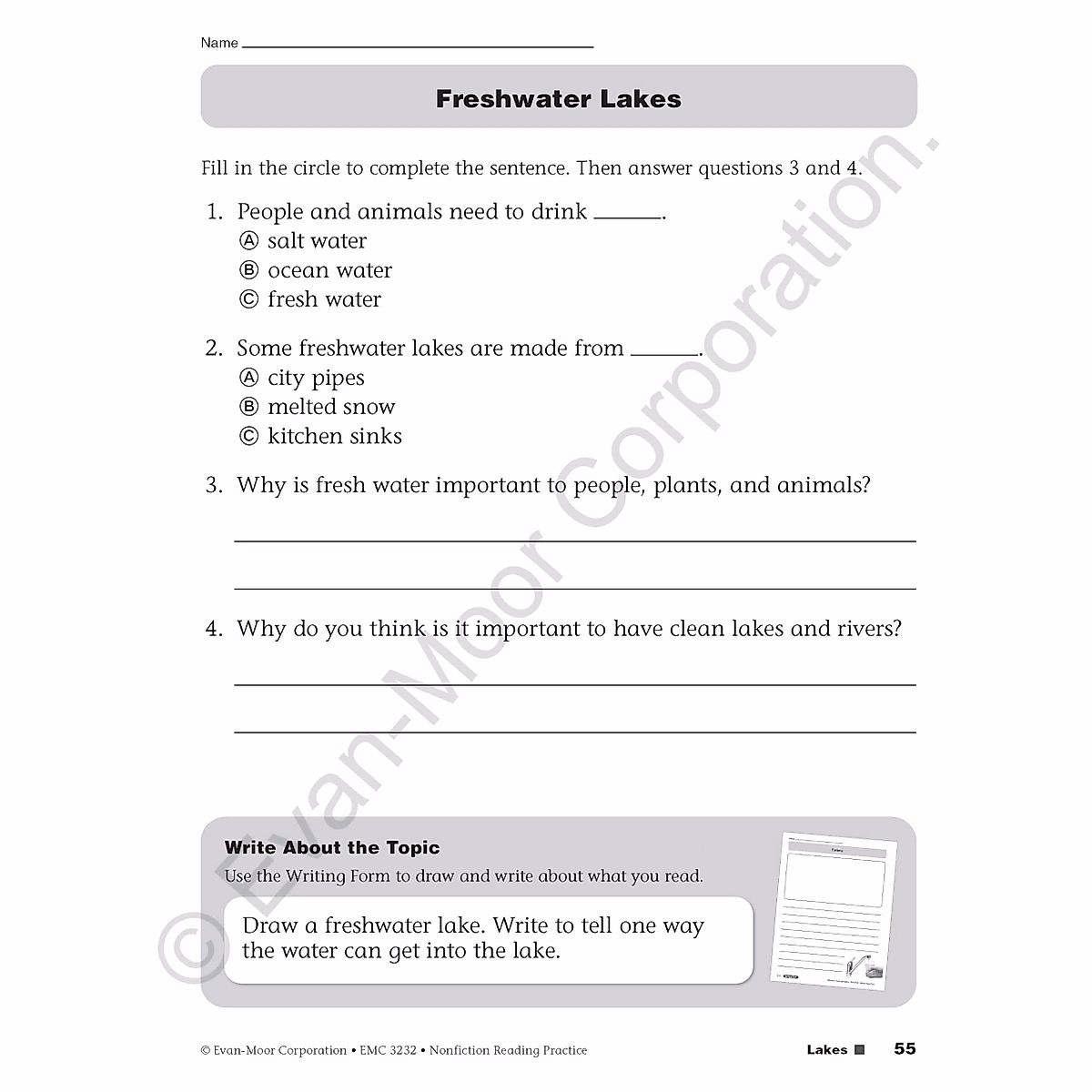 Evan-Moor Non-Fiction Reading Practice, Grade 2