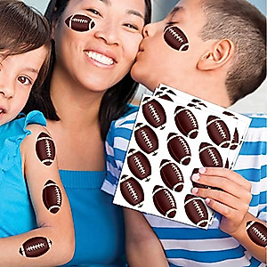 Football Temporary Tattoos Stickers,20 Sheets 240 Pieces Football Themed Tattoos Stickers Party Decoration Supplies Party favors for Kids Adults