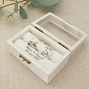 Personalised Wedding Ring Box,Wedding Ring Box,Custom Wedding Ceremony Ring Box, Engagement Ring box,Ring Box Wedding Ceremony,Ring Box for Wedding Ceremony