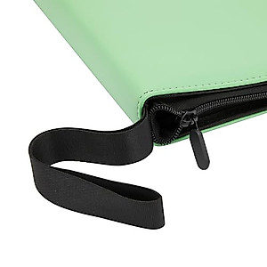 Okuna Outpost Trading Card Binder with 9-Pocket Plastic Sleeves, Zipper Organizer for 360 TCG Cards (Green)