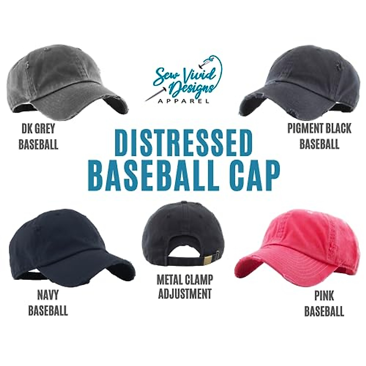 Boat Hair don't Care with anchor | Distressed Baseball Cap or Ponytail Hat | Nautical Hat